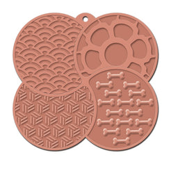4-Section Suction Silicone Lick Mat – WOOFELITE